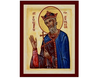 Saint Edward Icon - Etsy