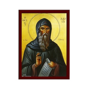 Saint David Icon Handmade Greek Orthodox Icon St David of - Etsy