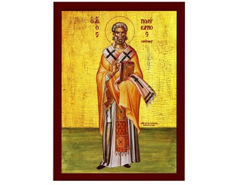 Saint Polycarp Icon - Etsy