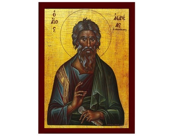 Saint Andrew Icon the Apostle Handmade Greek Orthodox Icon of | Etsy