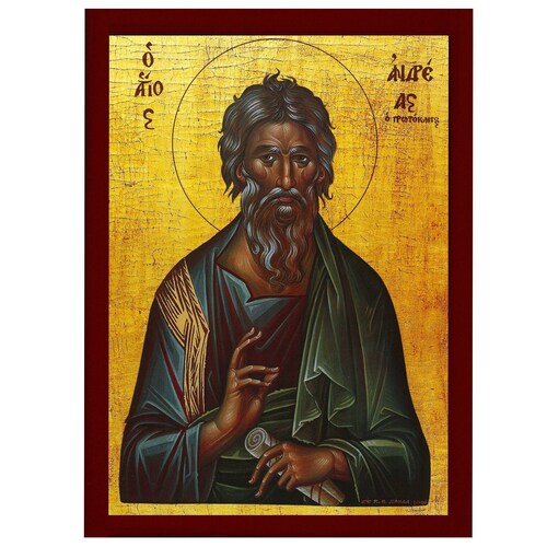 Saint Luke the Apostle Icon Handmade Greek Orthodox Icon of - Etsy