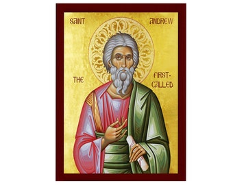 Saint Andrew the Apostle, Απόστολος Ανδρέας Hand Painted Greek Orthodox ...