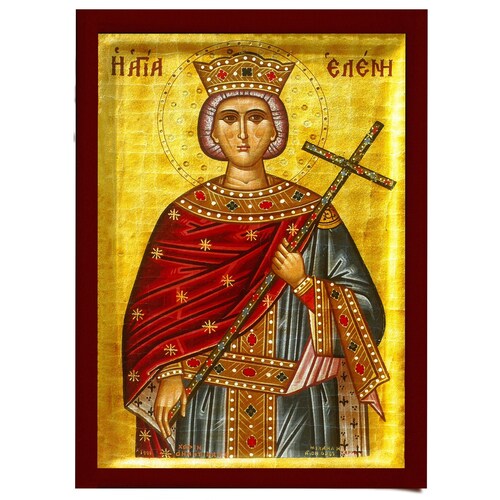 Saint Helen Icon Handmade Greek Christian Orthodox Icon of St - Etsy