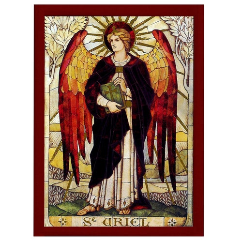 Archangel Uriel Icon Byzantine Greek Orthodox Religious - Etsy