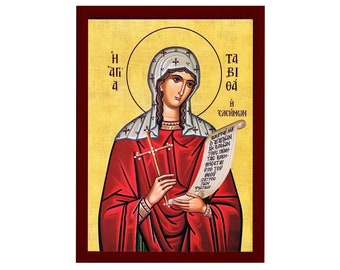 St Tabitha Icon - Etsy