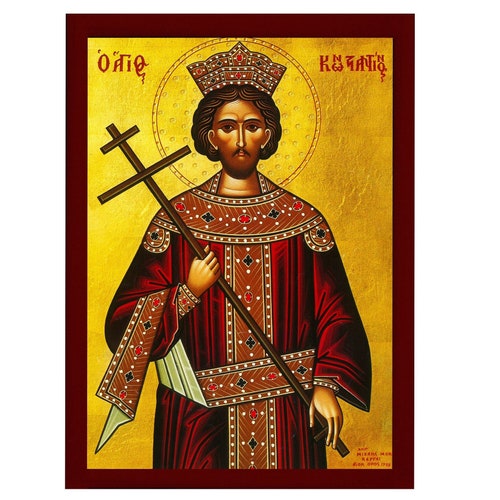 Saint Basil Icon Handmade Greek Orthodox Icon of Basil the | Etsy