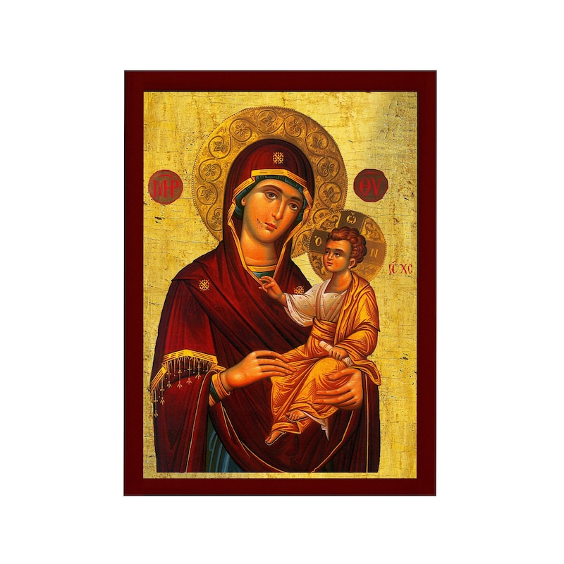 Virgin Mary Icon - Etsy