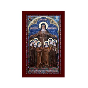 Saint Clare of Assisi Icon, Handmade Catholic Icon of Santa Clara De ...