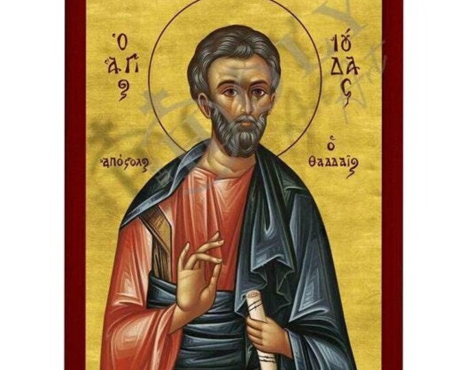 Saint Jude Icon the Apostle, Handmade Greek Orthodox Icon of St Jude of ...