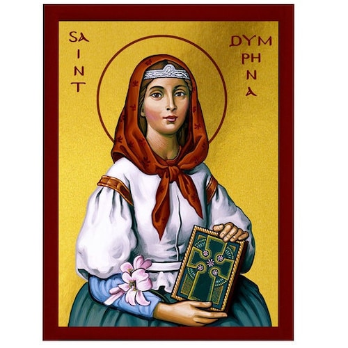 St. Dymphna Icon - Etsy