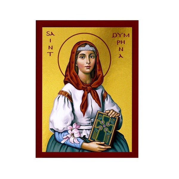 St Dymphna - Etsy