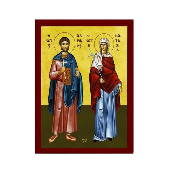 St Natalia and Adrian Icon - Etsy Ireland