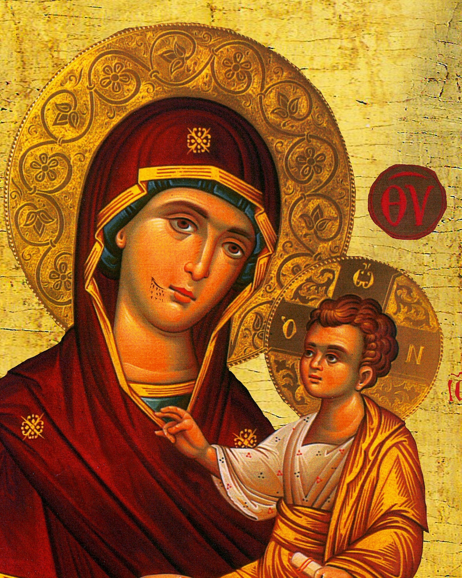 Icona della Vergine Maria Panagia Portaitissa Icona ortodossa - Etsy Italia