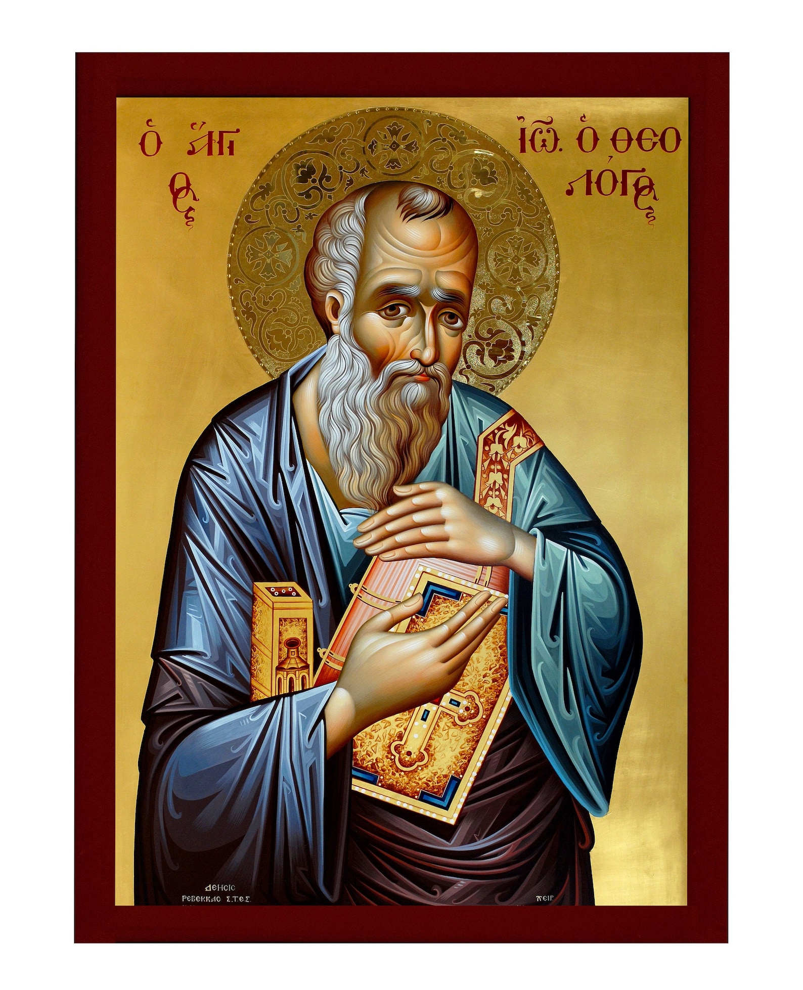 Saint John Evangelist Icon Handmade Greek Orthodox Icon St - Etsy