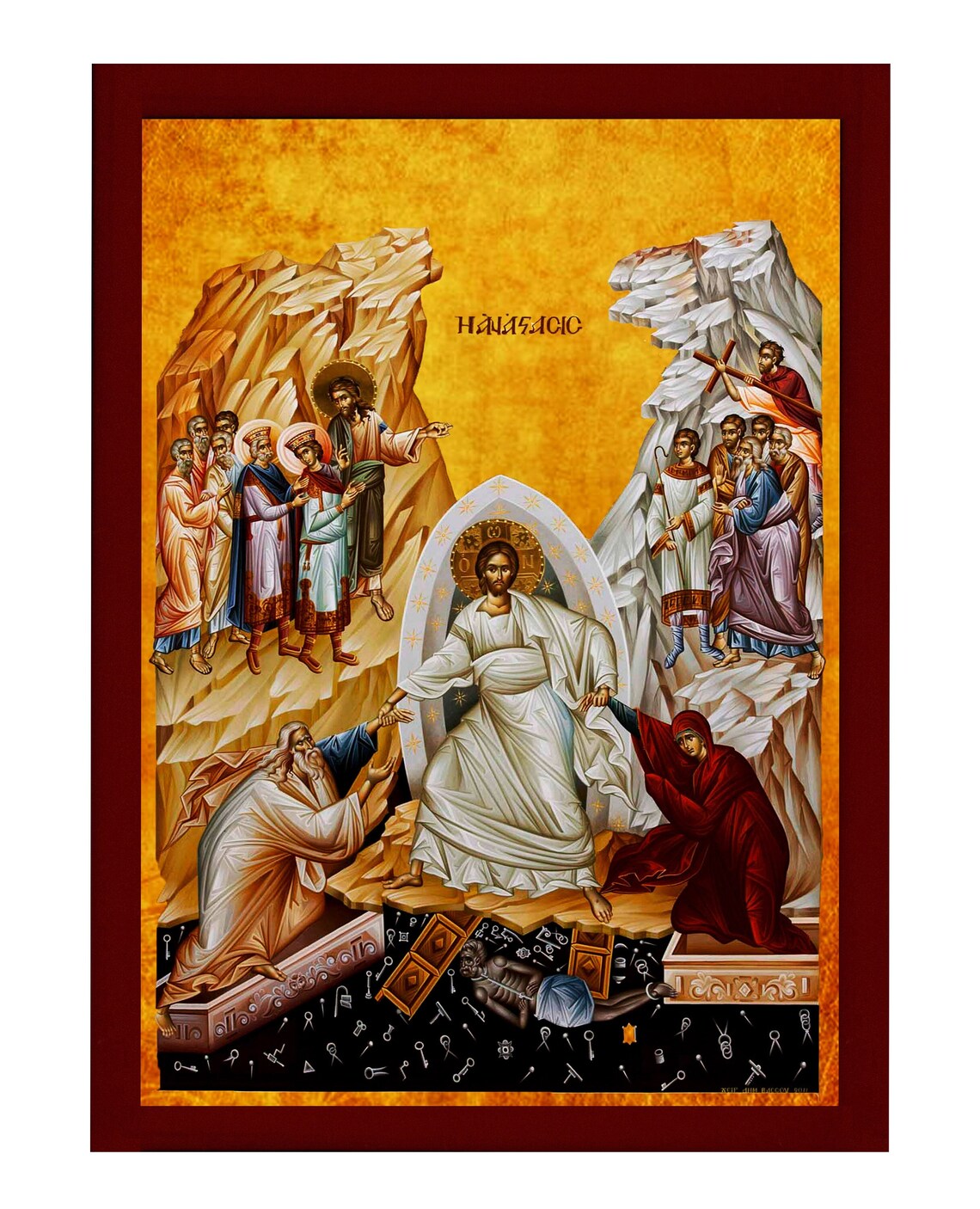 Resurrection Jesus Christ Icon Handmade Greek Orthodox Icon - Etsy