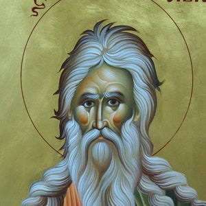Saint Abraham Icon, Handmade Greek Orthodox Icon of Forefather St ...