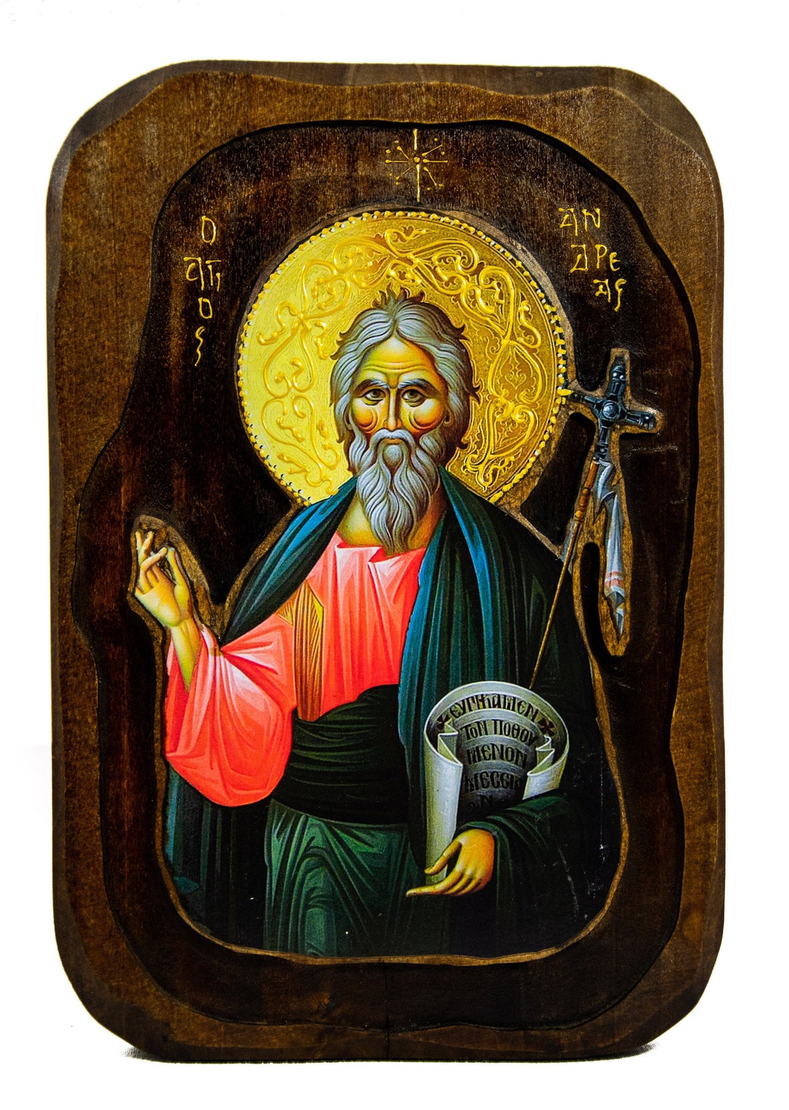 Saint Andrew Icon the Apostle Handmade Greek Orthodox Icon of - Etsy