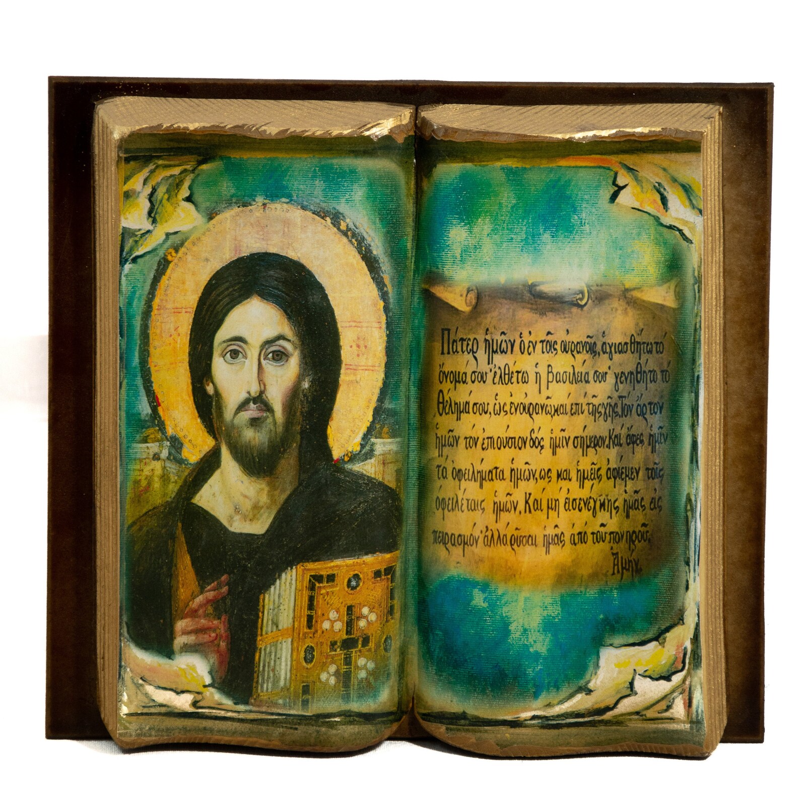 Jesus Christ Icon Handmade Greek Orthodox Icon of Our Lord - Etsy