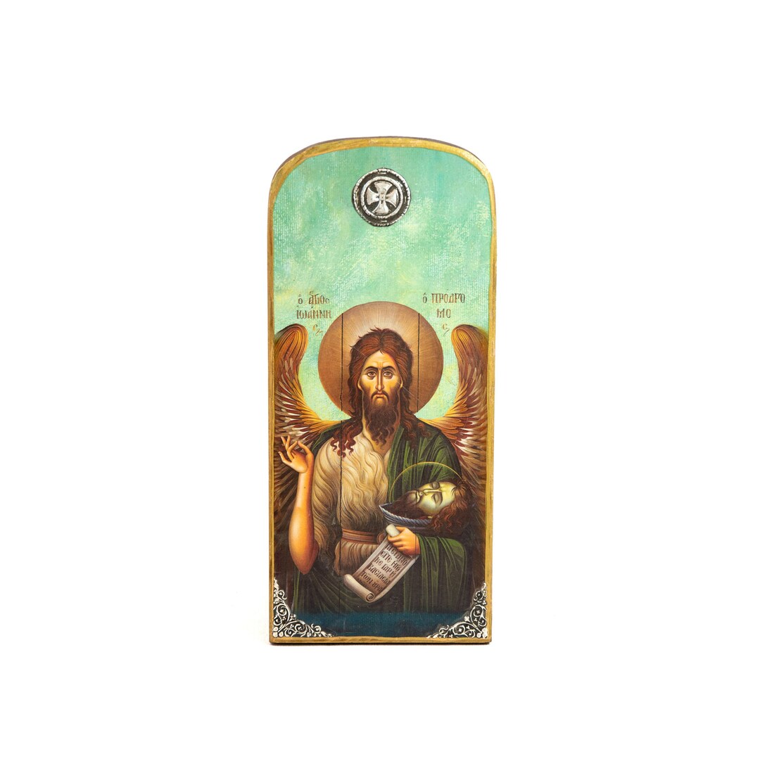 Saint John Icon the Forerunner Handmade Greek Orthodox Icon - Etsy