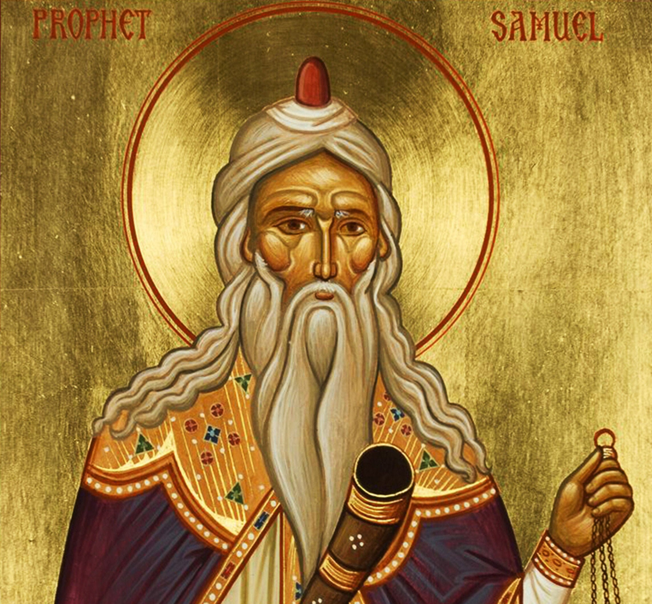 Prophet Samuel Icon Handmade Greek Orthodox Icon of St | Etsy