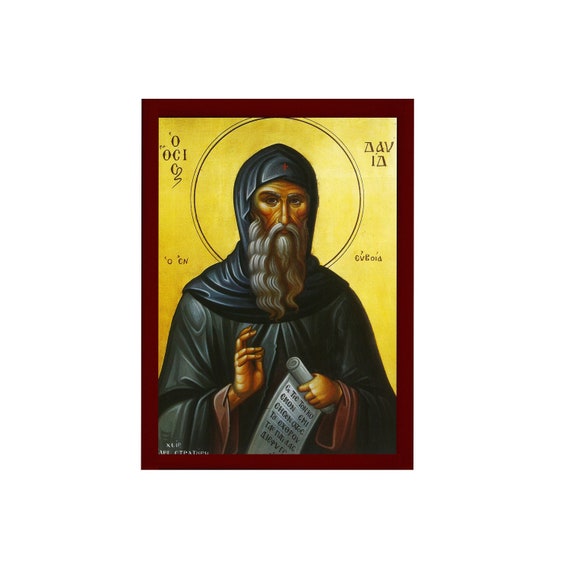 Saint David Icon Handmade Greek Orthodox Icon St David of | Etsy
