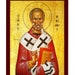 Saint Nicholas Icon, Handmade Greek Orthodox Icon of St Nick, Byzantine ...