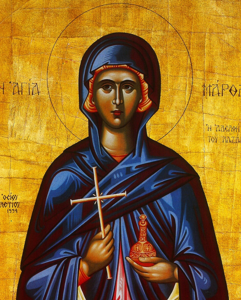 Saint Martha Icon Handmade Greek Orthodox Icon of St Martha - Etsy