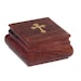 Handmade Religious Carved Wooden Prayer Box With Christian Cross, Greek ...