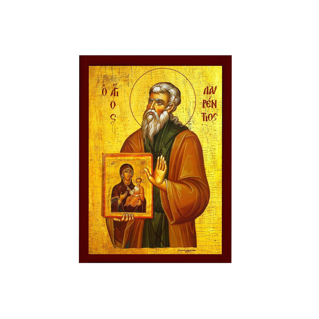 Saint Lawrence Icon, Handmade Greek Orthodox Icon of St Lawrence ...