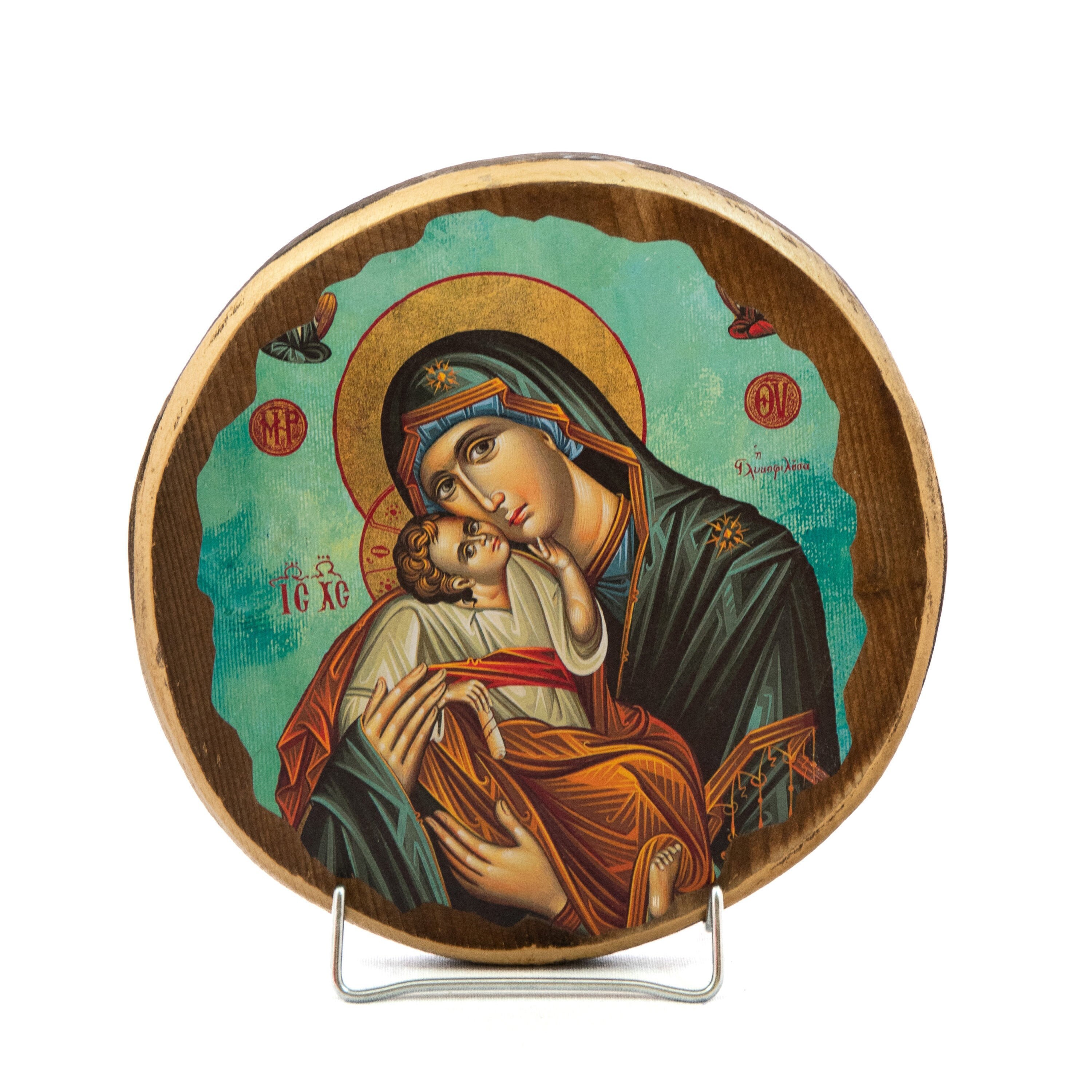 Maagd Maria icoon Panagia Handgemaakt Grieks-Orthodox Icoon | Etsy ...