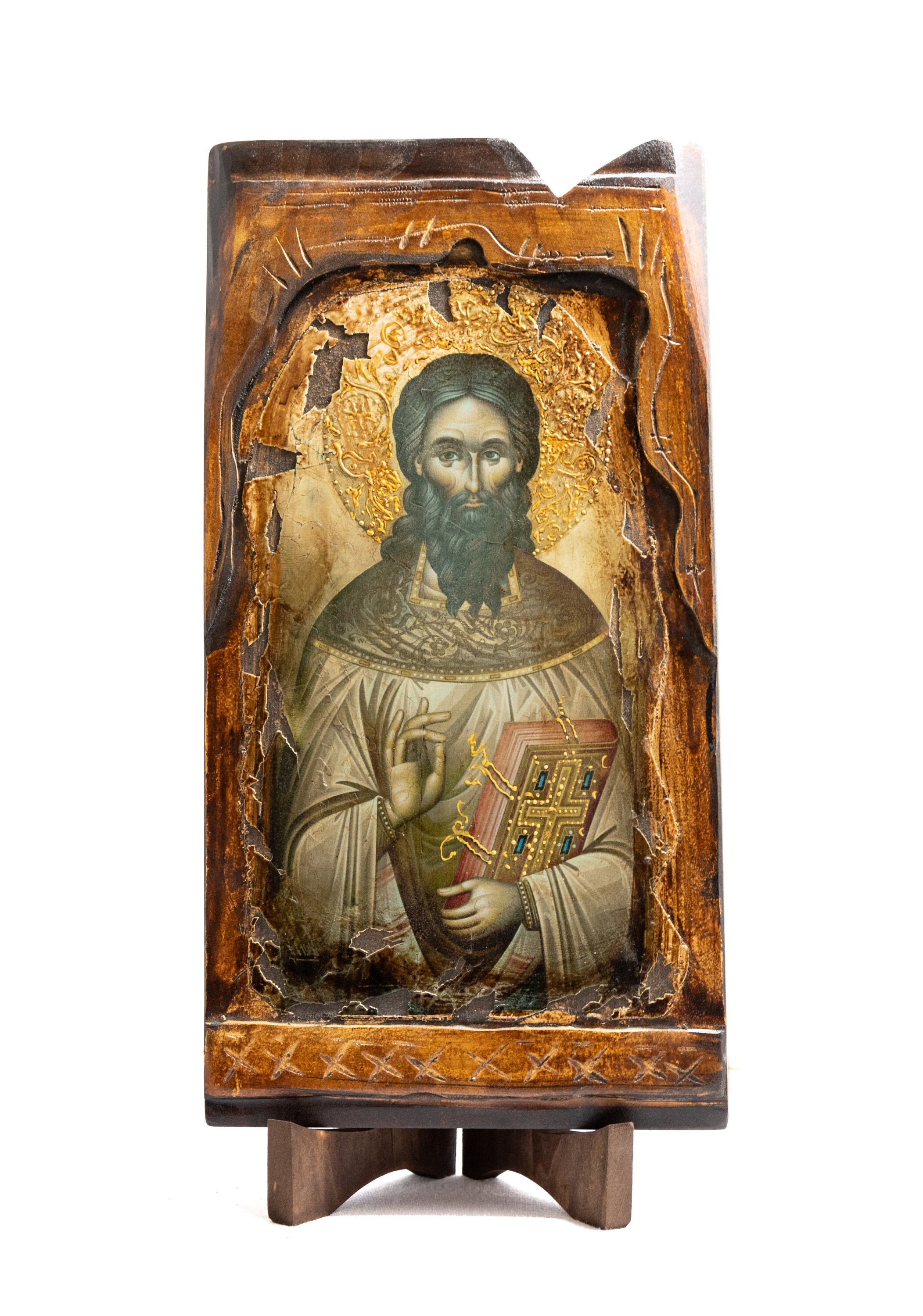 Saint Raphael Icon Handmade Greek Orthodox Icon of St - Etsy