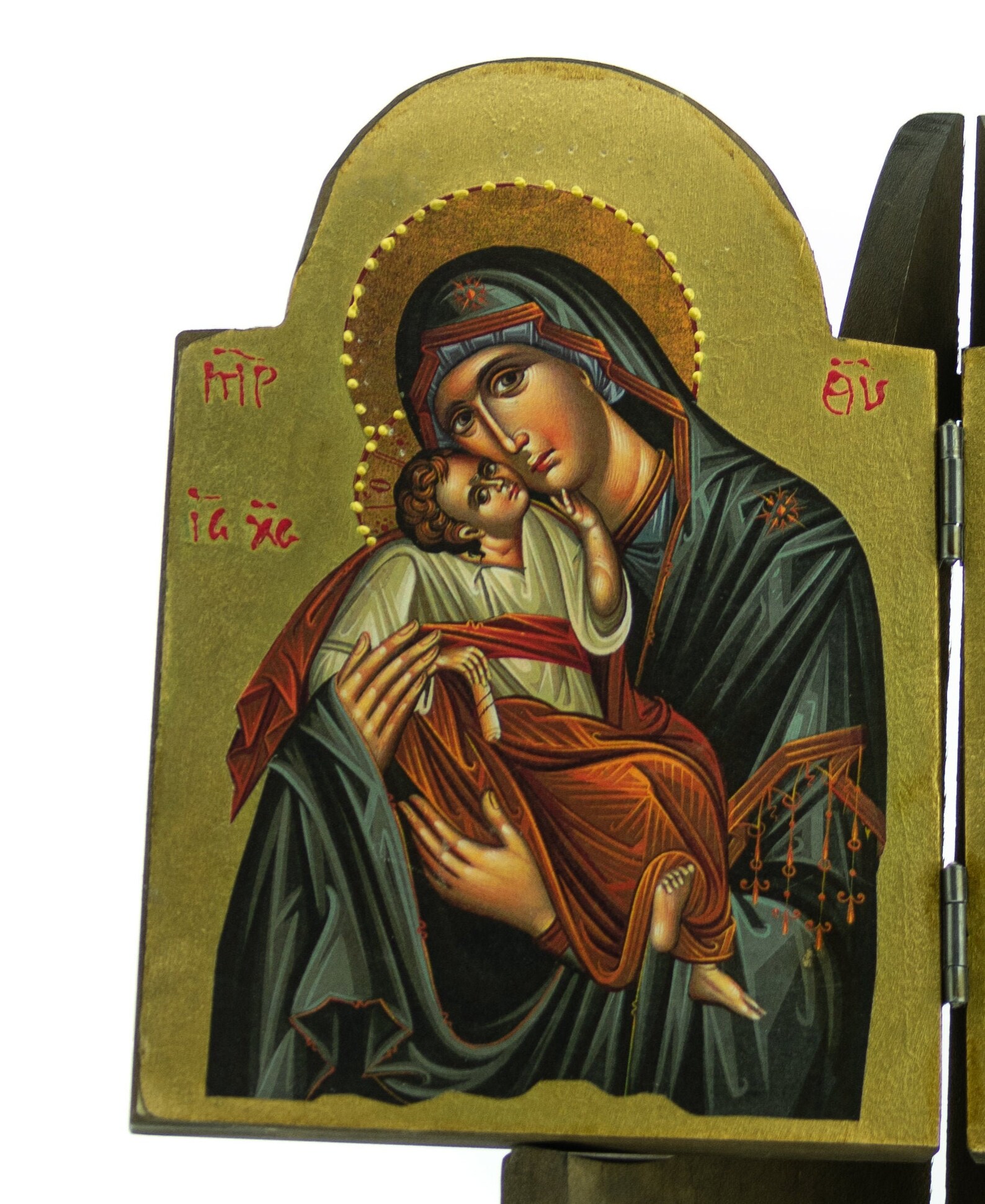 Virgin Mary icon & Saint John icon diptych Mother of God | Etsy