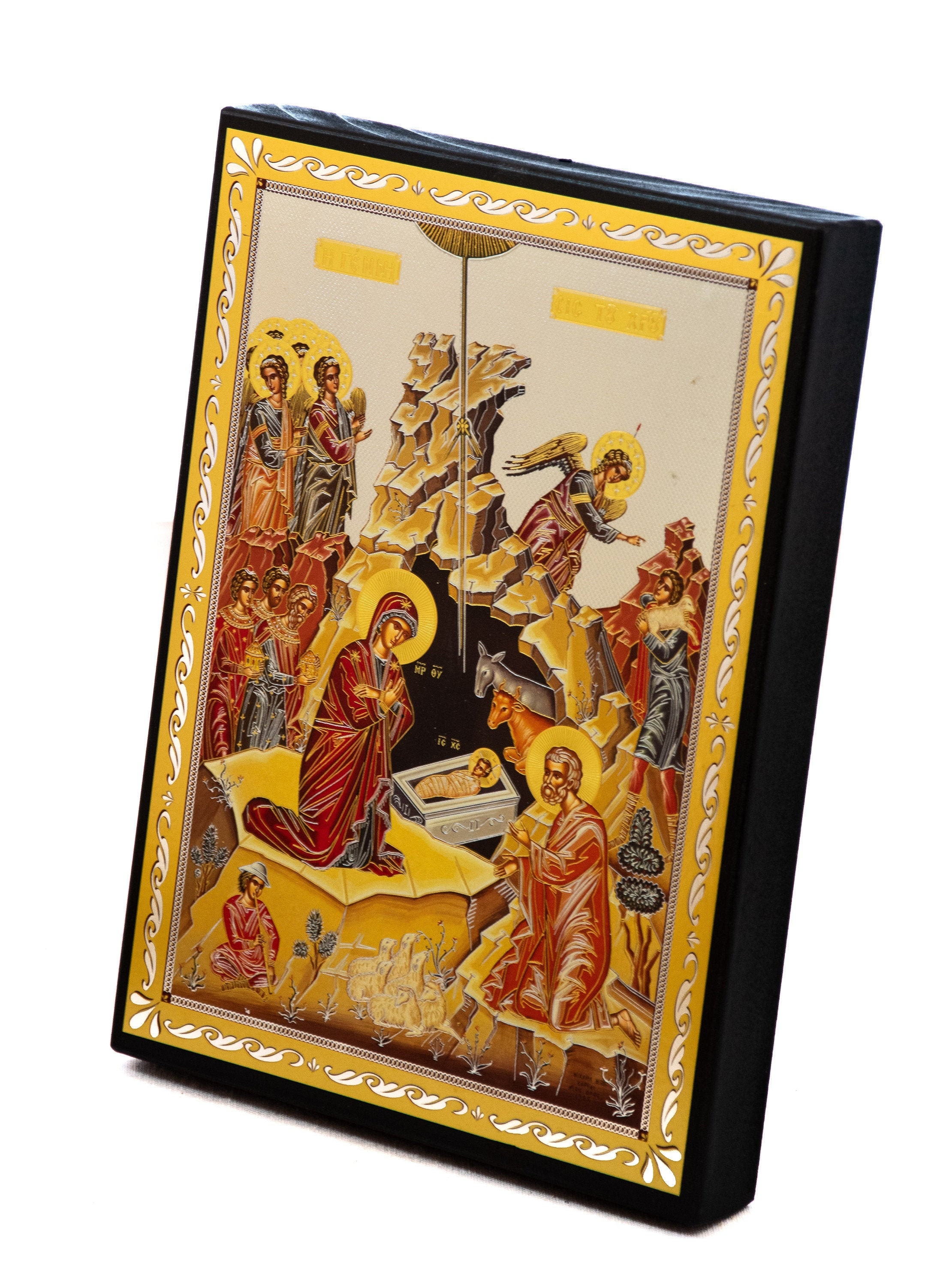 Nativity Jesus Christ Icon Birth of Jesus Orthodox Icon | Etsy