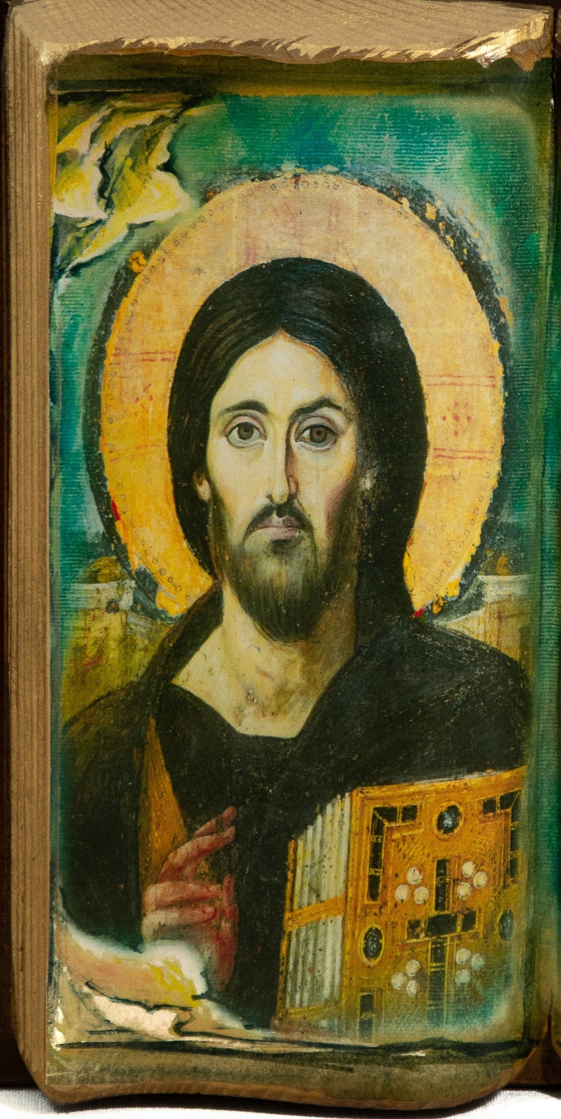 Jesus Christ Icon Handmade Greek Orthodox Icon of Our Lord - Etsy
