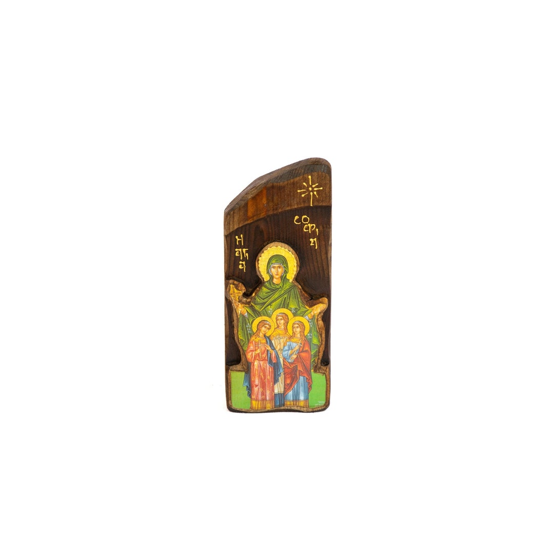 Saint Sophia Icon, Orthodox Icon St Sofia the Martyr, Greek Handmade ...