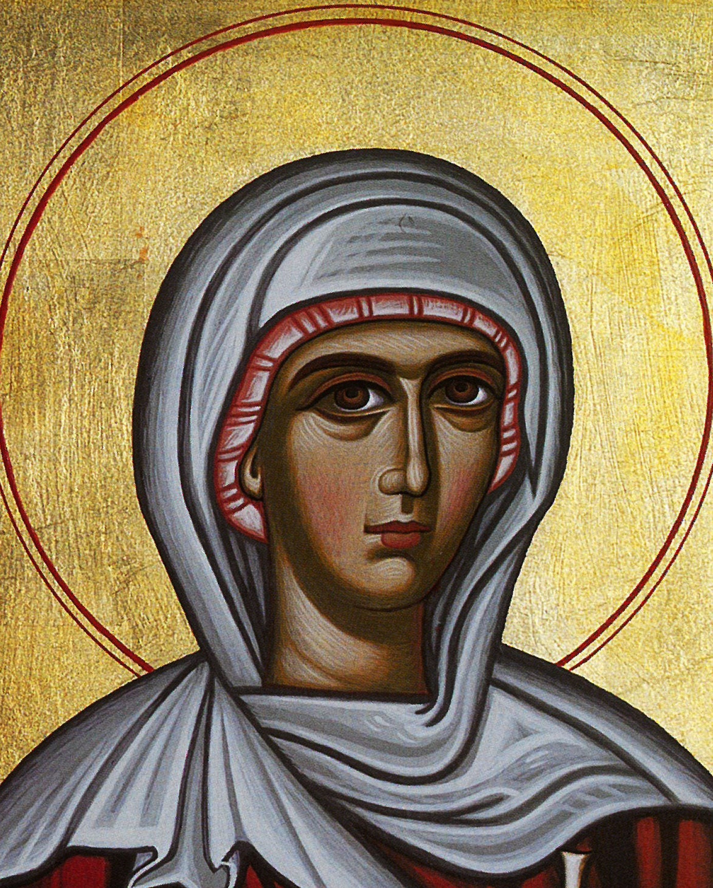 Saint Athena Icon, Handmade Greek Orthodox Icon of St Athina the Martyr ...