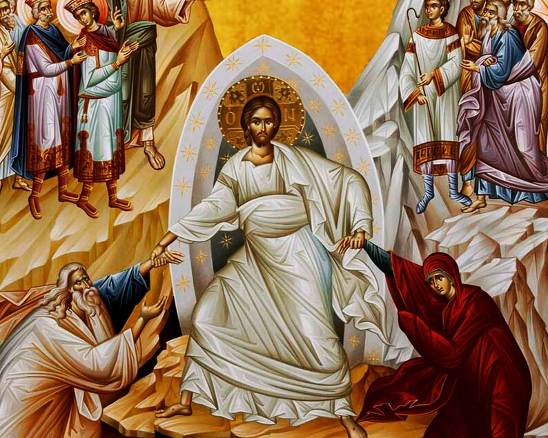 Resurrection Jesus Christ Icon Handmade Greek Orthodox Icon - Etsy