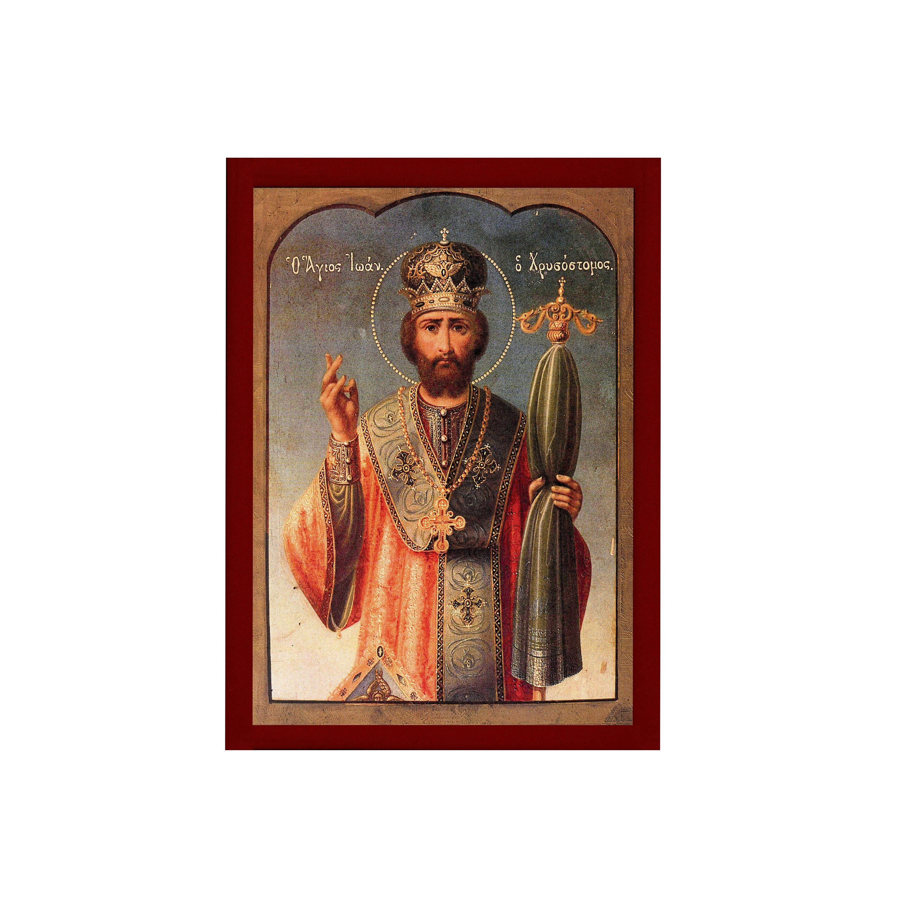 Saint John Icon Handmade Greek Orthodox Icon of St John - Etsy