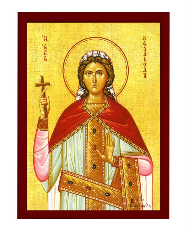 Saint Calliope Icon Handmade Greek Orthodox Icon St Kalliopi | Etsy