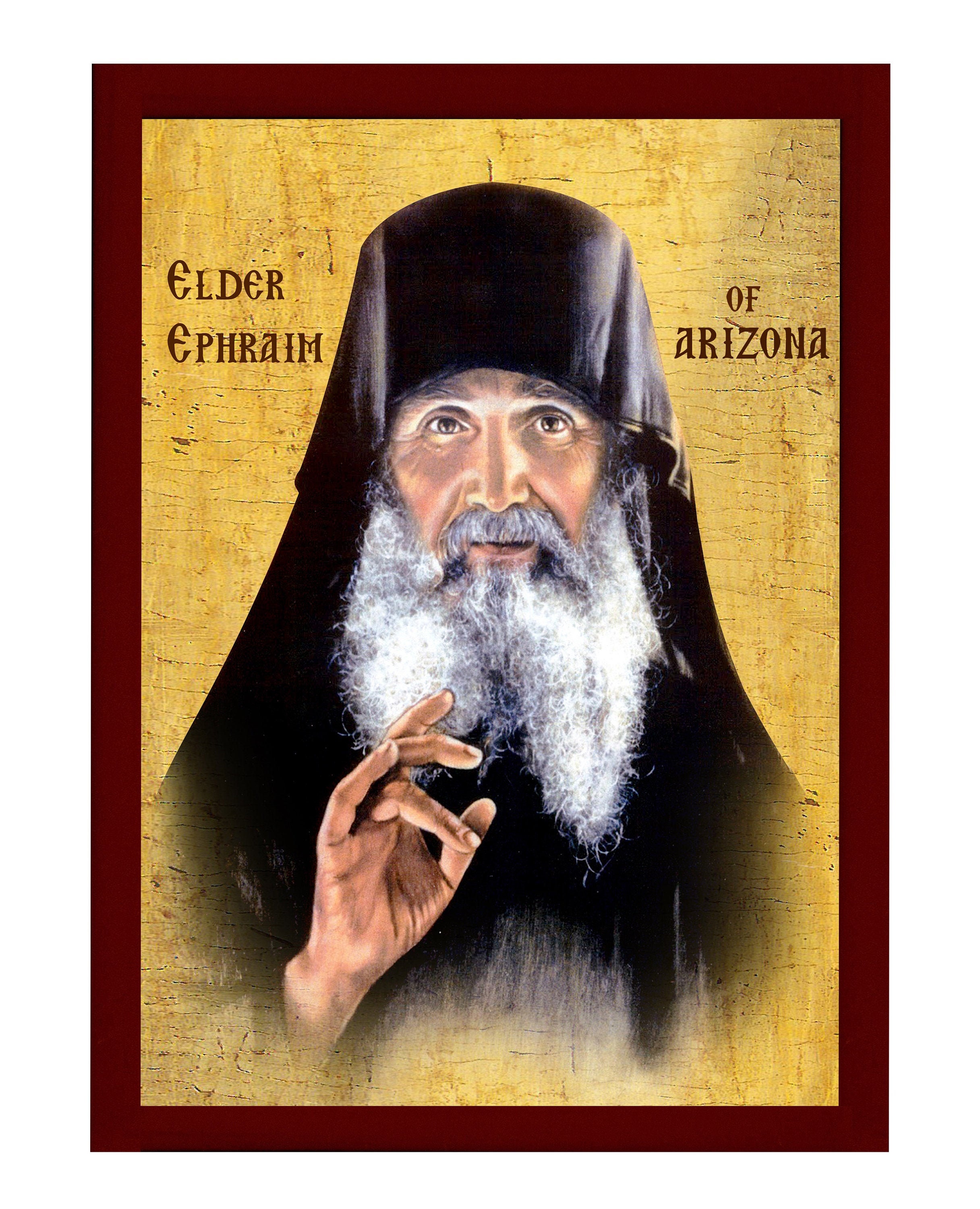 Elder Ephraim of Arizona Icon Handmade Greek Orthodox Icon of | Etsy