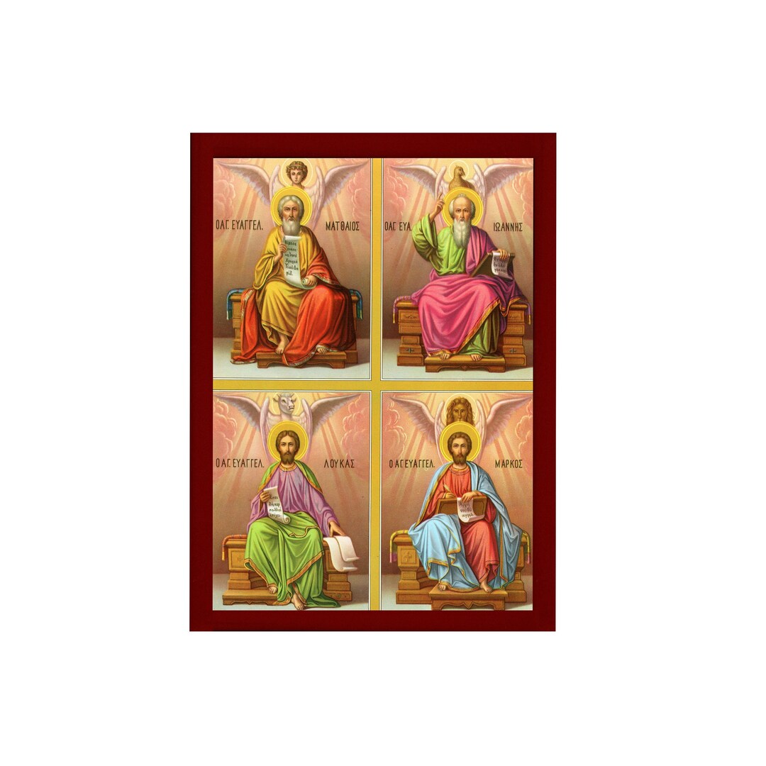 Apostle John Evangelist Apostle Matthew Apostle Mark Apostle Luke Icon ...