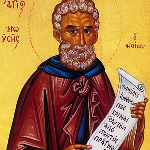 Saint Moses Icon, Handmade Greek Orthodox Icon St Moses the Black ...