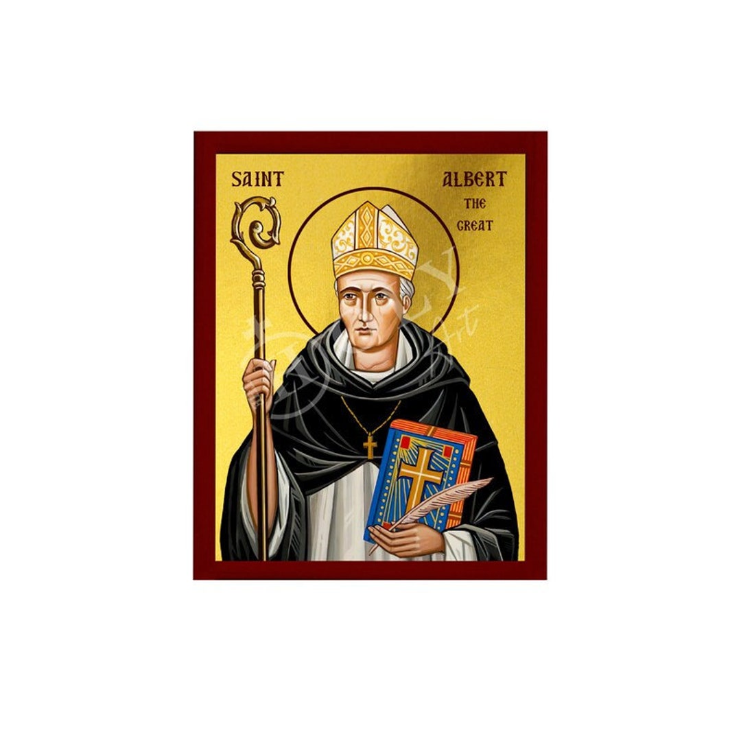 Saint Albert the Great Icon, Handmade Greek Catholic Icon St Albert ...