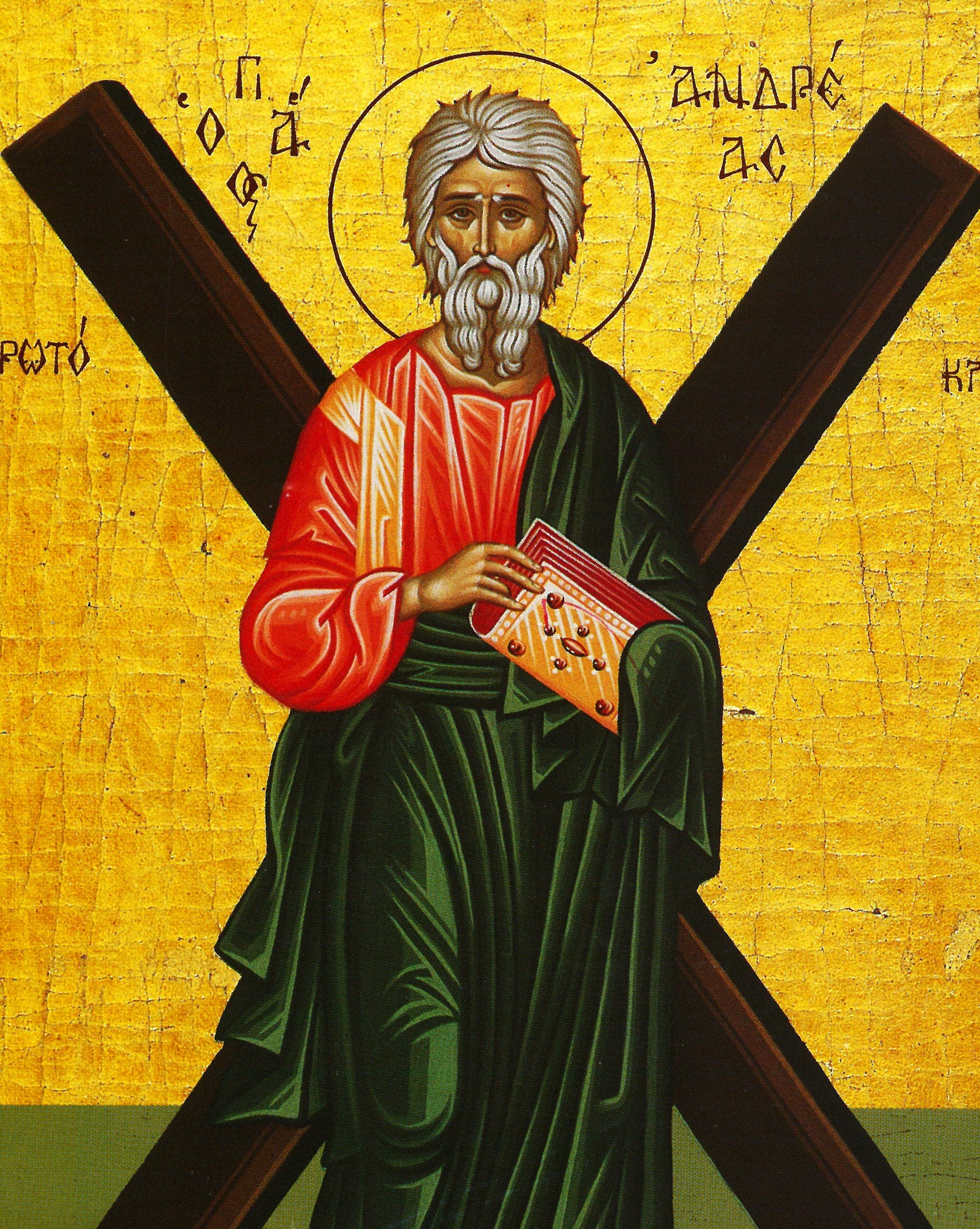Saint Andrew Icon the Apostle Handmade Greek Orthodox Icon of | Etsy