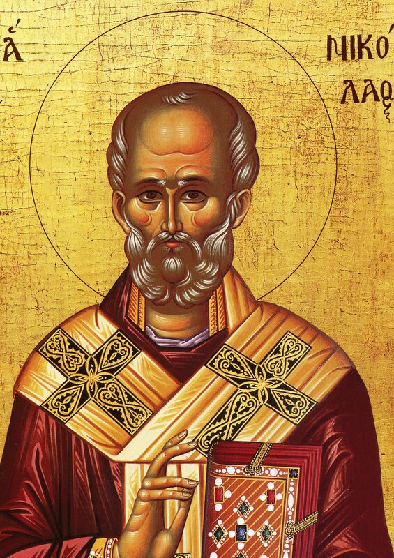 Saint Nicholas Icon Handmade Christian Greek Orthodox Icon of | Etsy
