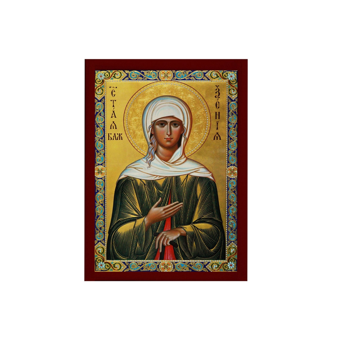 Saint Xenia icon Handmade Greek Orthodox icon of St Xenia of | Etsy