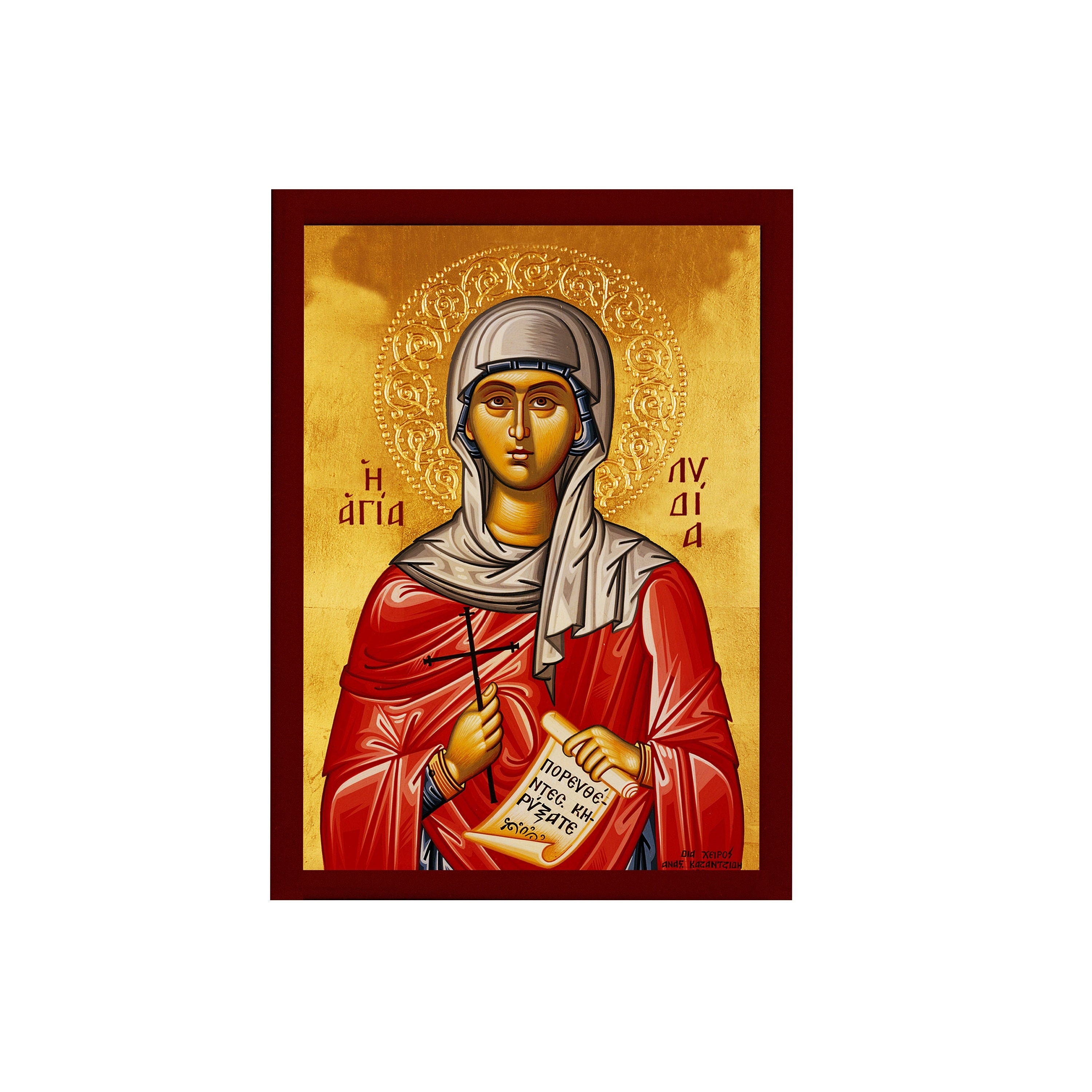 Saint Lydia Icon Handmade Greek Orthodox Icon of St Lydia - Etsy
