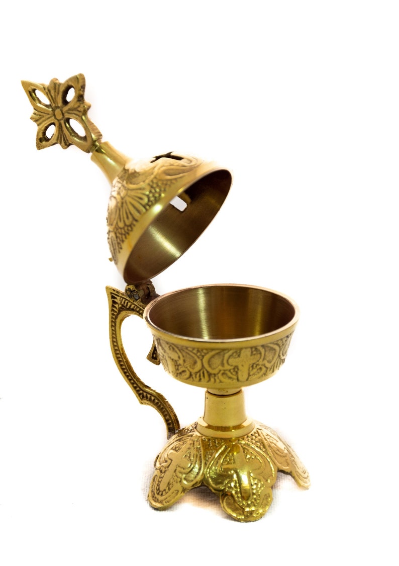 Christian Brass Resin Incense Burner Greek Orthodox Thurible - Etsy