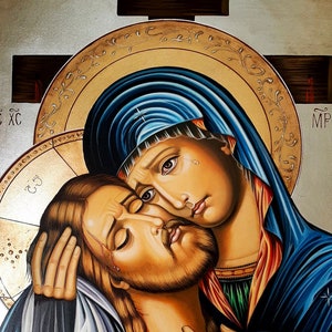 Humiliation of Jesus Christ Icon, Handmade Greek Orthodox Icon of ...