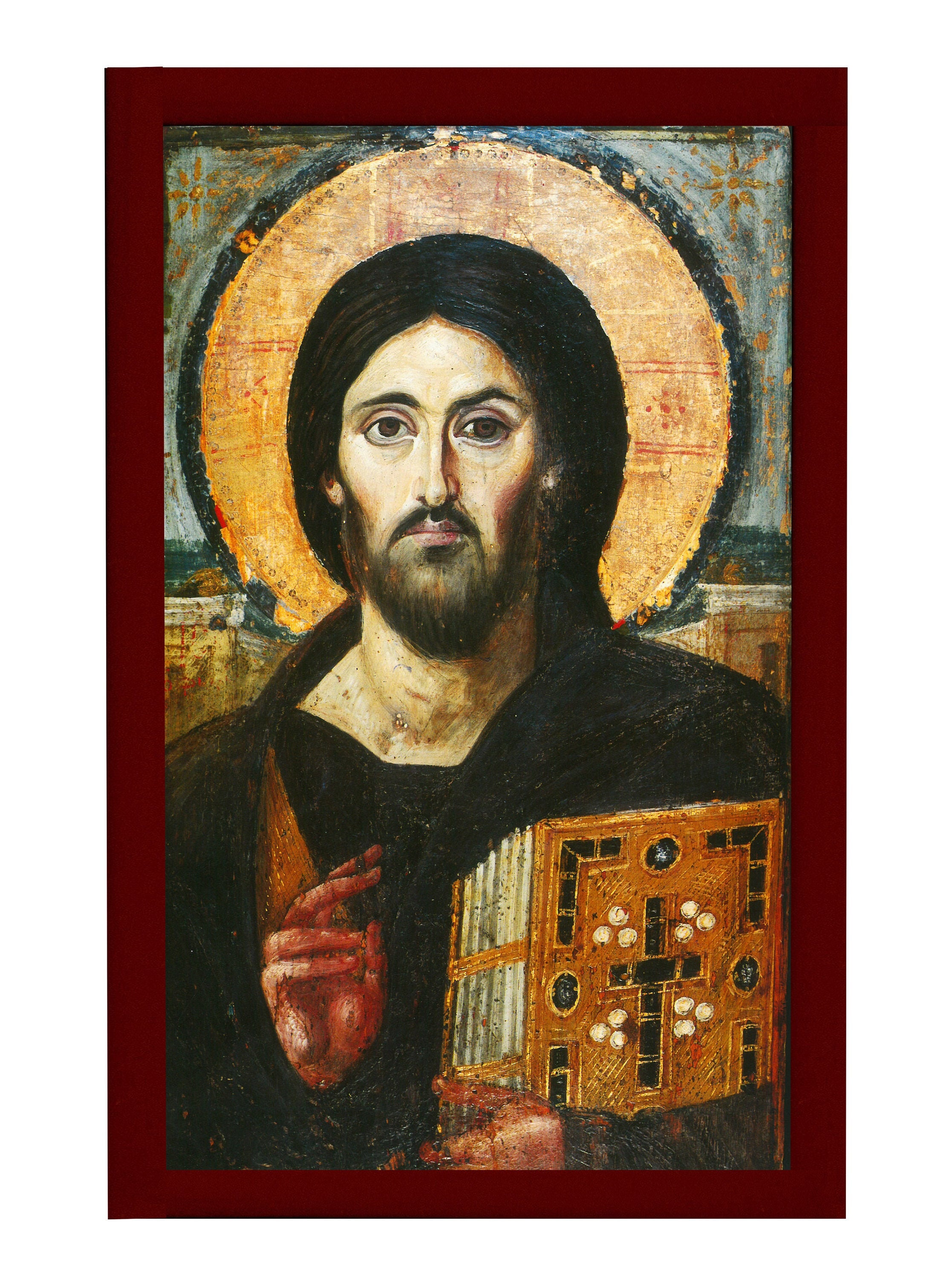 Jesus Christ Icon Sina Handmade Greek Orthodox Icon of Jesus - Etsy
